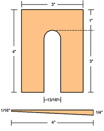 Plastic Slotted Wedge Shim | Plastic Shims | Steel Supply