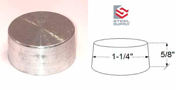 Galvanized Vent Hole Plug 1-1/4"