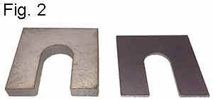 Steel Slotted Shims Surface and Edges