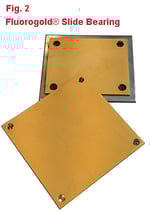 Slide Bearings - Fluorogold® vs. Carbon Filled Teflon®