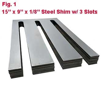 Extended Length Slotted Shim Manufacturing