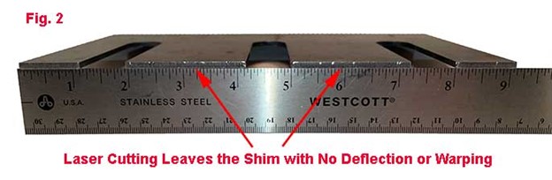 Extended Length Slotted Shim Manufacturing
