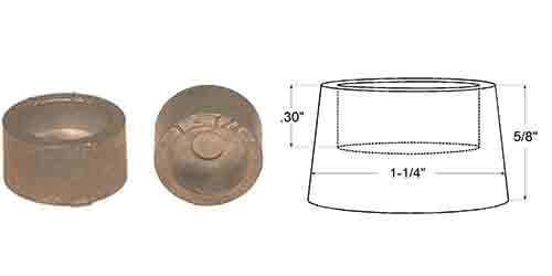 Hot Dip Galvanized Vent Hole Plug - VHP-Z-1-1/4 | Steel Supply