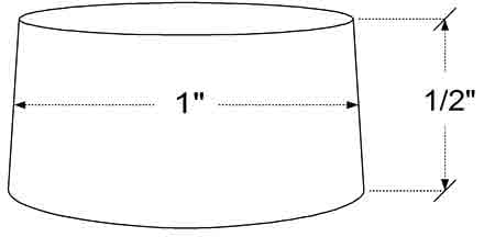 Galvanized Vent Plug | Galvanized Weep Hole Plug | Tapered Aluminum Plug