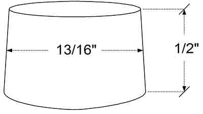 Galvanized Vent Plug | Galvanized Weep Hole Plug | Tapered Aluminum Plug