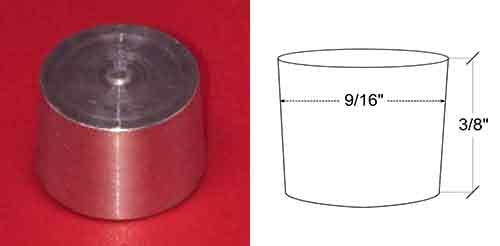 Weep Hole Plug | Railing Plug | Galvanized Plug | Tapered Aluminum Plug